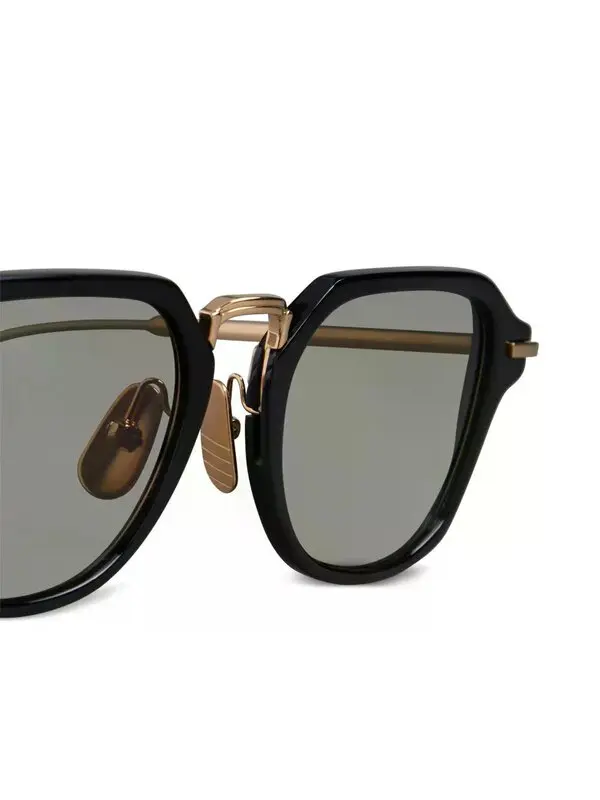 Thom Browne Geometric-frame Tinted Sunglasses - Black