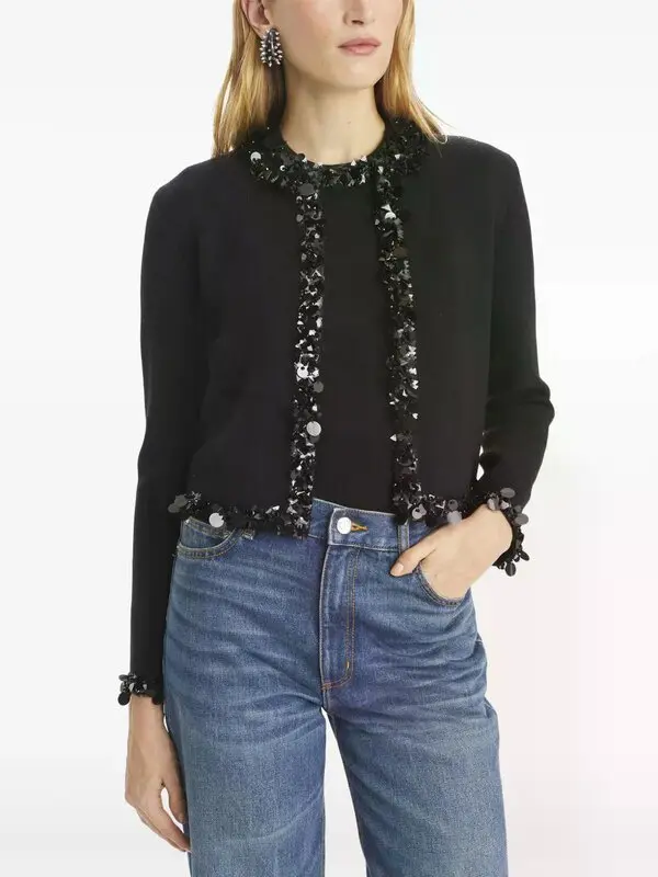 Tory Burch Embellished Cropped Cardigan