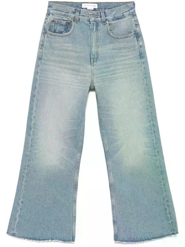 Victoria Beckham Wide-leg Cropped Jeans