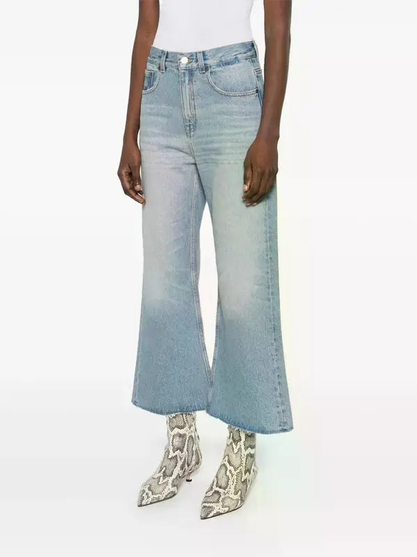 Victoria Beckham Wide-leg Cropped Jeans