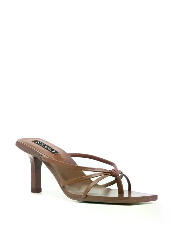 Senso Maria 70mm Leather Sandals - Brown