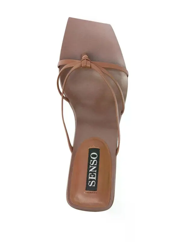 Senso Maria 70mm Leather Sandals - Brown
