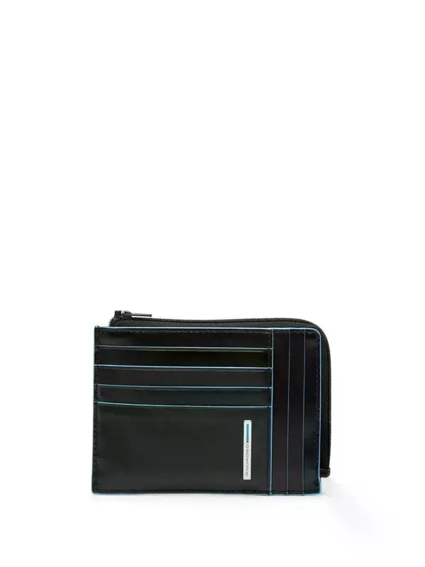 PIQUADRO B2 Revamp Leather Coin Wallet - Black