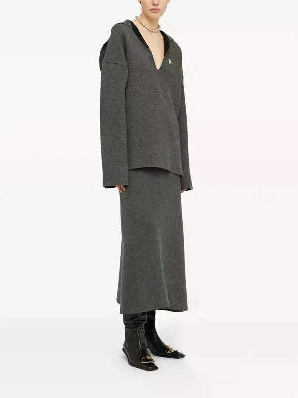 JIL SANDER Sailor Collar Knit Top