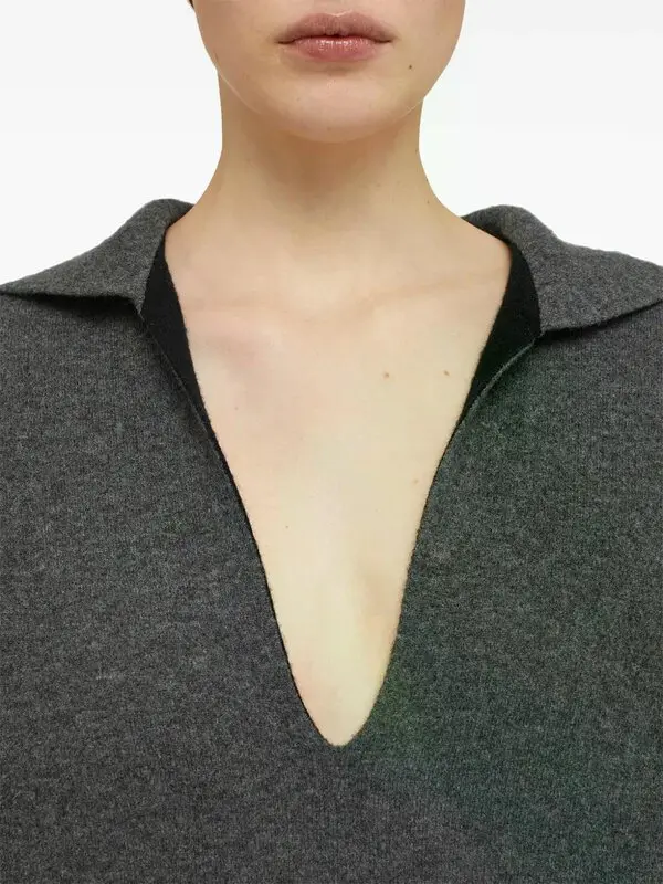 JIL SANDER Sailor Collar Knit Top