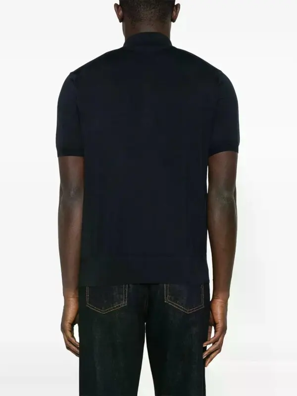 TOM FORD Cotton Polo Shirt - Blue