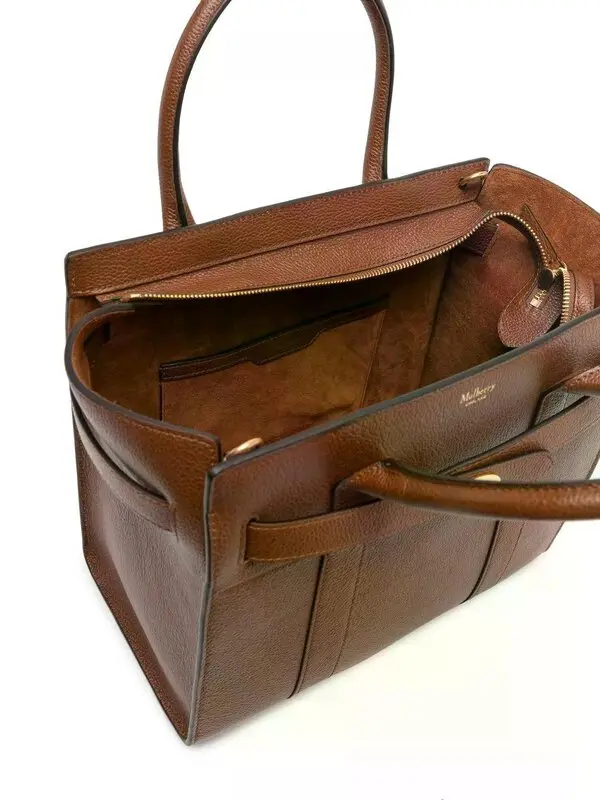 Mulberry Small Bayswater Zipped Tote Bag - Brown