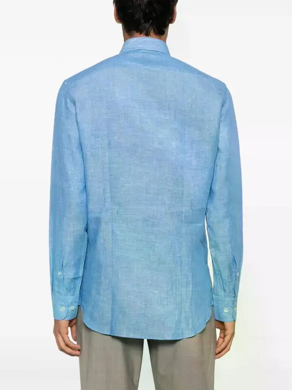 Etro Pegaso-motif Shirt - Blue