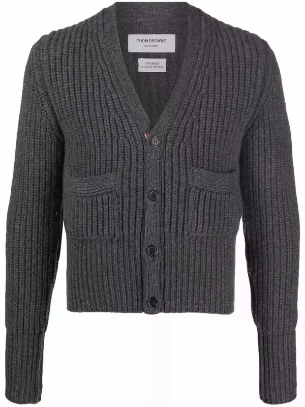 Thom Browne Patch-pocket Cashmere Cardigan