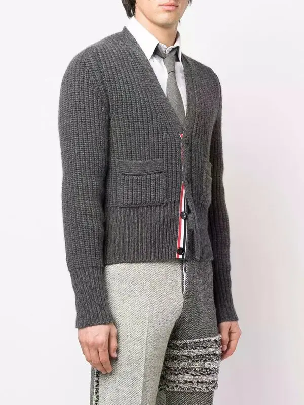 Thom Browne Patch-pocket Cashmere Cardigan