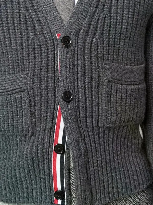 Thom Browne Patch-pocket Cashmere Cardigan
