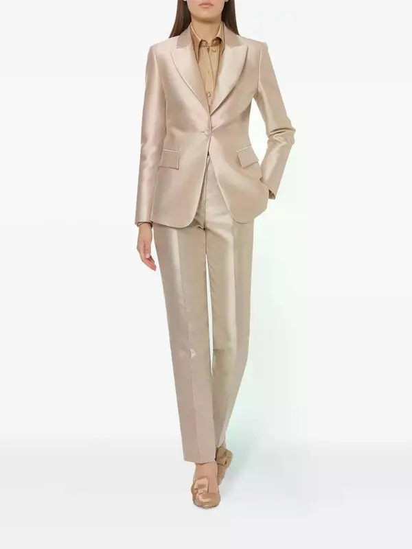 Alberta Ferretti Mikado Satin Trousers