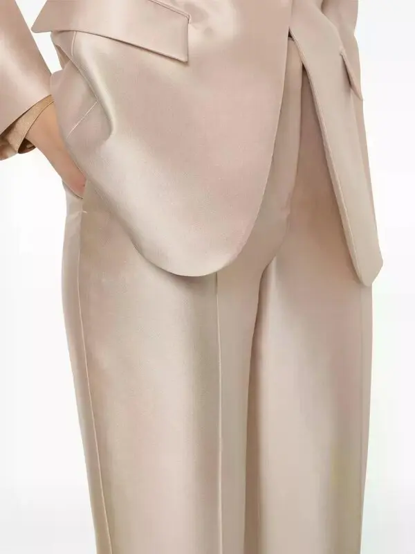 Alberta Ferretti Mikado Satin Trousers