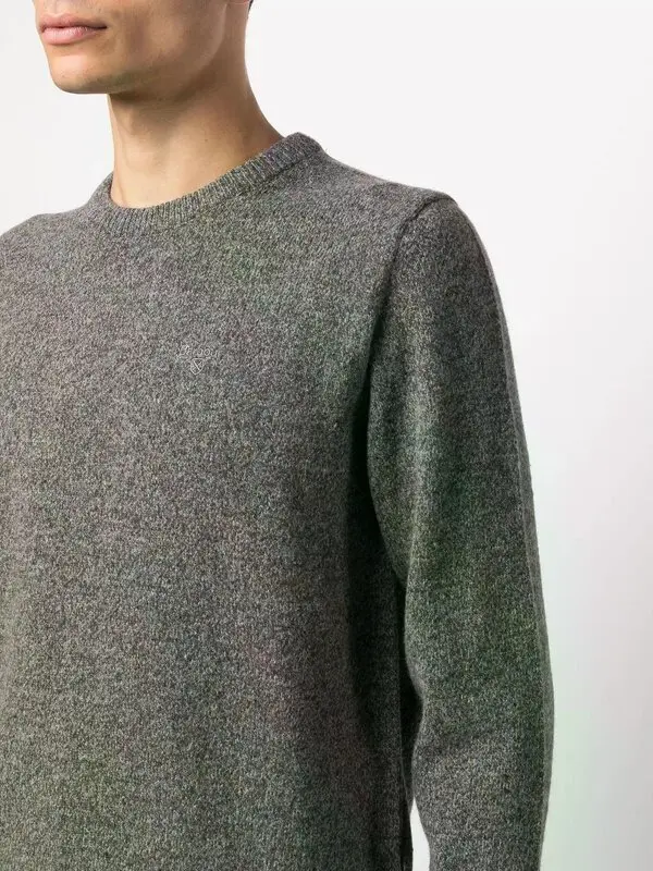 Barbour Crewneck Knitted Jumper - Brown