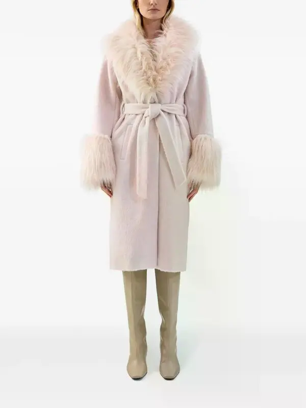 UNREAL FUR Faux Fur Belted Paris Coat