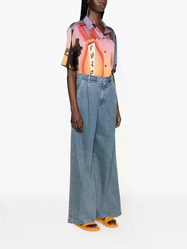 AGOLDE Ellis Mid-rise Wide-leg Jeans