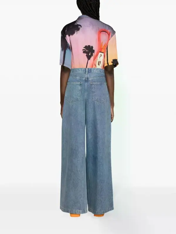 AGOLDE Ellis Mid-rise Wide-leg Jeans