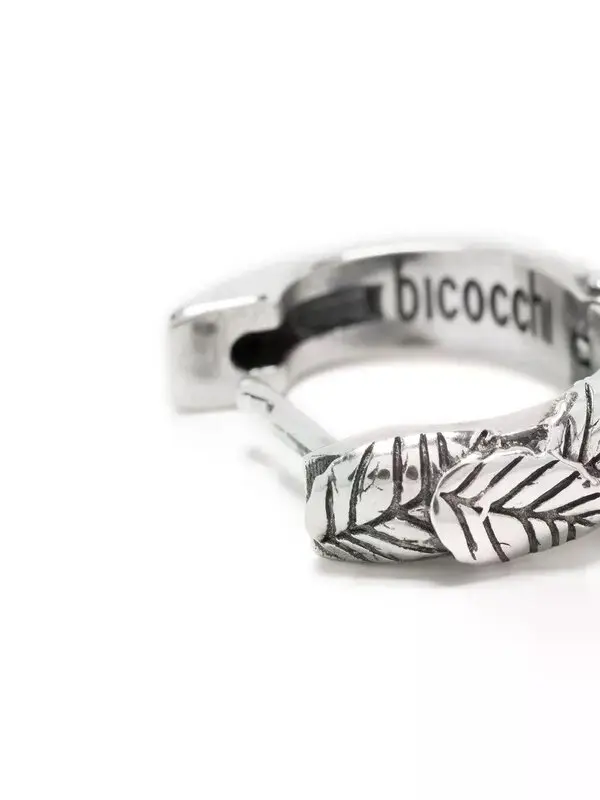 Emanuele Bicocchi Leaves Huggie Hoop Earring