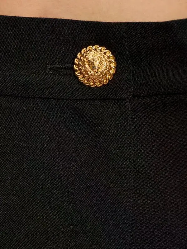 Balmain Flared Virgin-wool Trousers