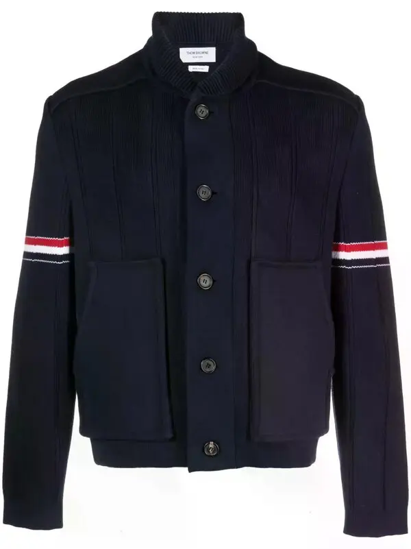 Thom Browne Single-breasted Button-fastening Shirt Jacket