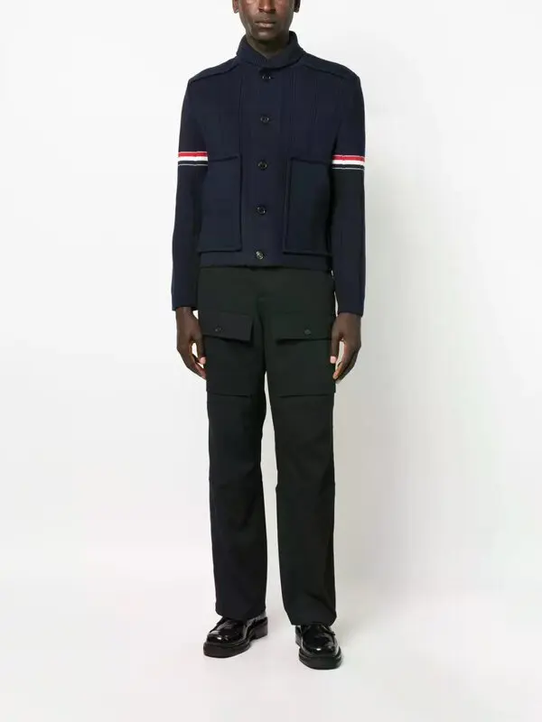 Thom Browne Single-breasted Button-fastening Shirt Jacket