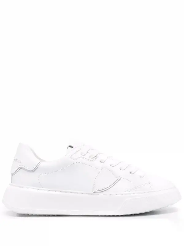 Philippe Model Side Logo-patch Sneakers - White