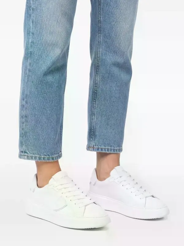 Philippe Model Side Logo-patch Sneakers - White