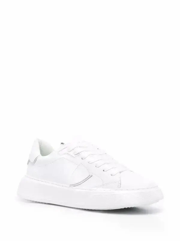 Philippe Model Side Logo-patch Sneakers - White