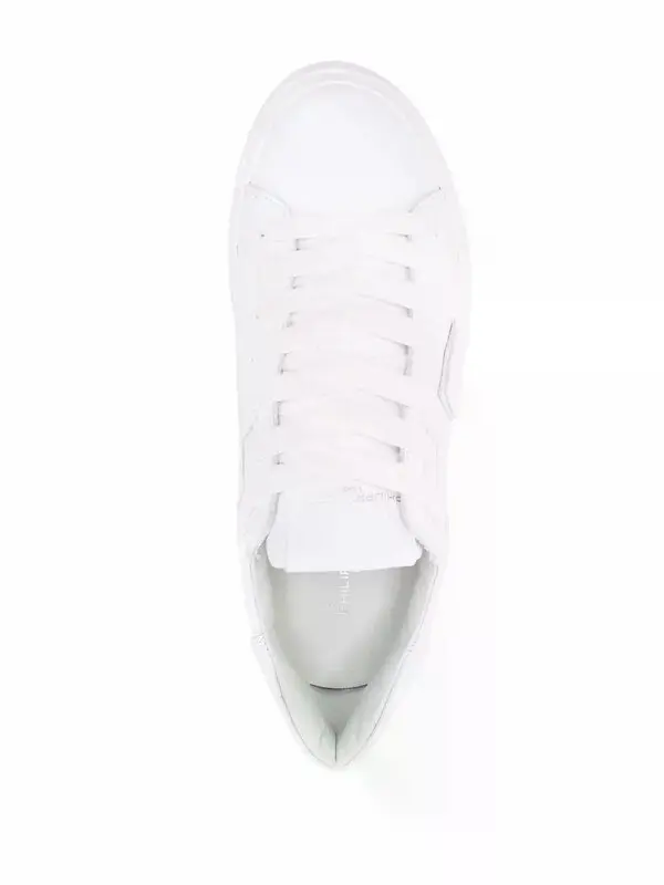 Philippe Model Side Logo-patch Sneakers - White