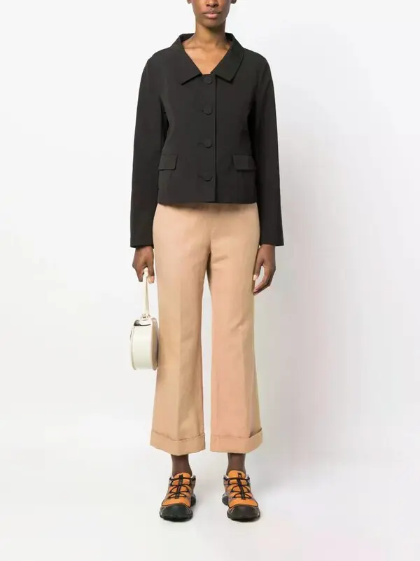 Aspesi Cropped Flared Trousers