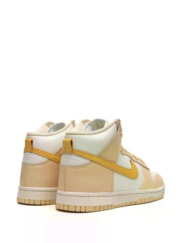 Nike Dunk High Pale Vanilla Leather Sneakers - Neutrals