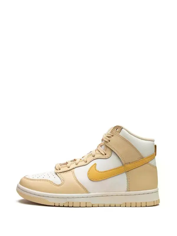 Nike Dunk High Pale Vanilla Leather Sneakers - Neutrals