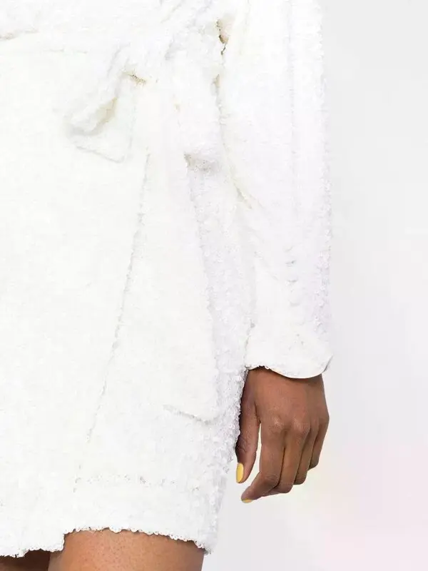 ROTATE BY BIRGER CHRISTENSEN Samantha Sequin Wrap Dress
