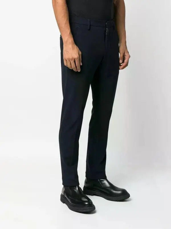 DONDUP Mid-rise Tapered Trousers - Blue