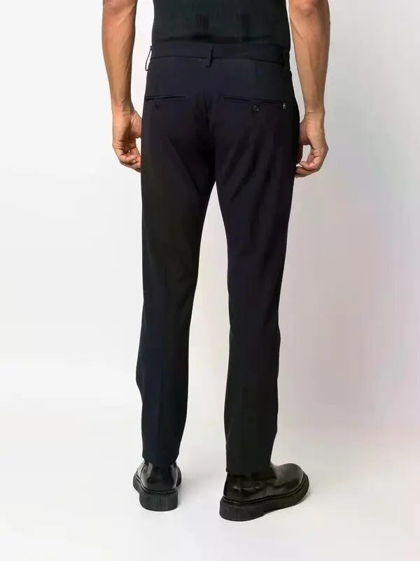 DONDUP Mid-rise Tapered Trousers - Blue