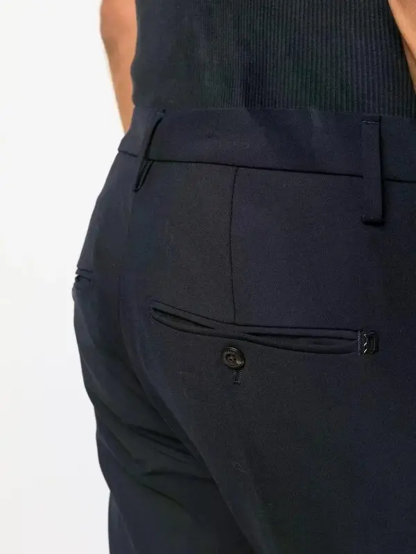 DONDUP Mid-rise Tapered Trousers - Blue