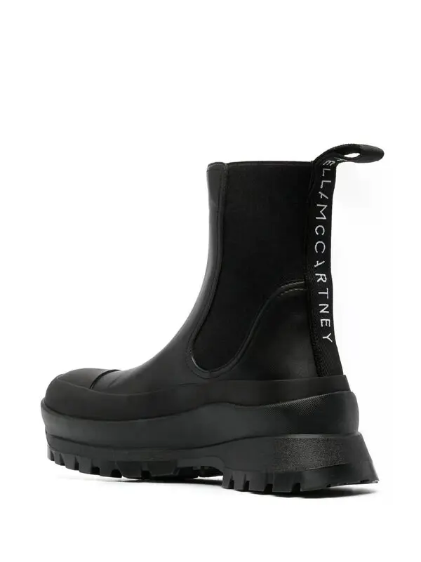 Stella McCartney Trace Faux-leather Ankle Boots - Black
