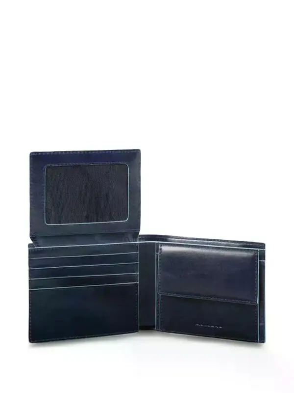 PIQUADRO Leather Cardholder - Blue