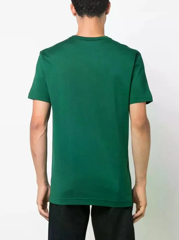 Dolce & Gabbana Cotton T-shirt With Branded Tag - Green
