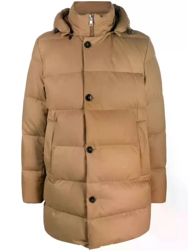 Woolrich Button-fastening Hooded Padded Coat