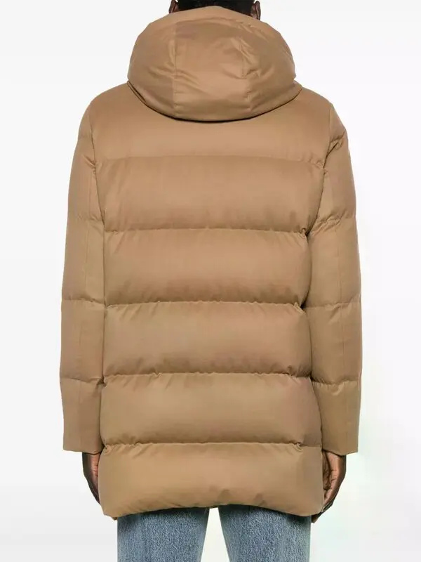Woolrich Button-fastening Hooded Padded Coat
