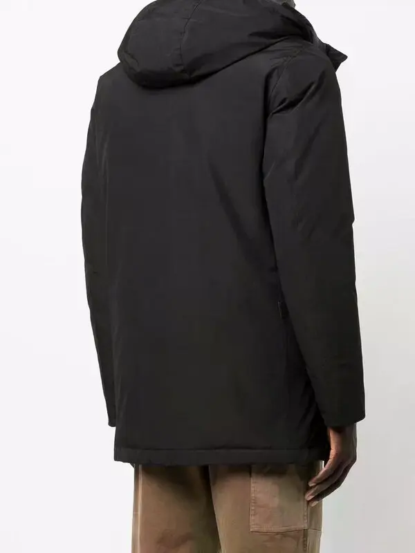 Woolrich Hooded Down Coat - Black