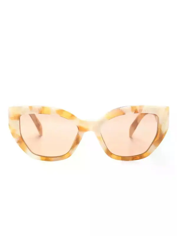 Prada Butterfly-frame Tinted Sunglasses - Neutrals