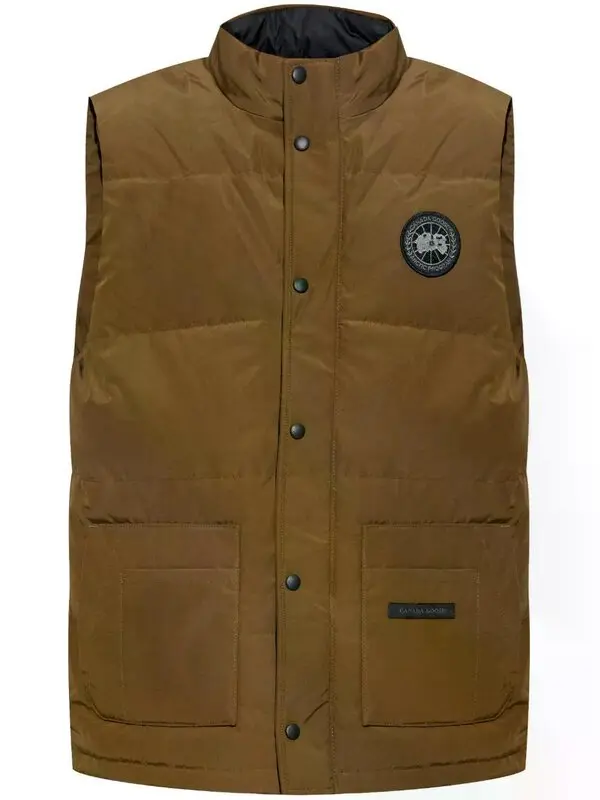 Canada Goose Logo-patch Gilet - Green