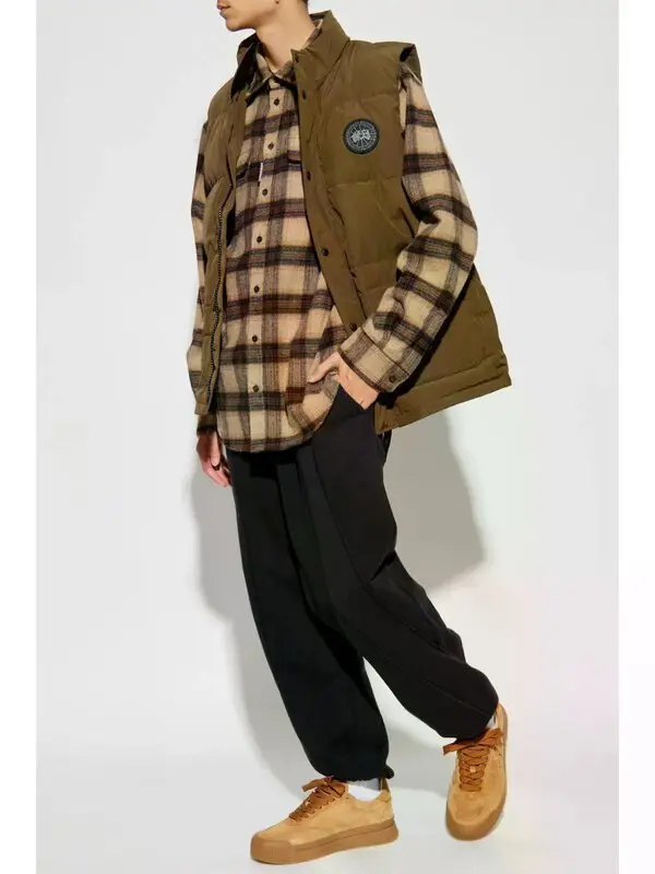 Canada Goose Logo-patch Gilet - Green