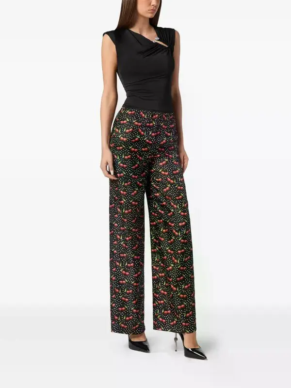 Philipp Plein Cherries Straight-leg Trousers