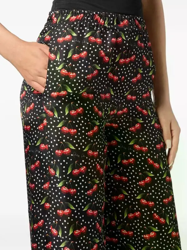 Philipp Plein Cherries Straight-leg Trousers