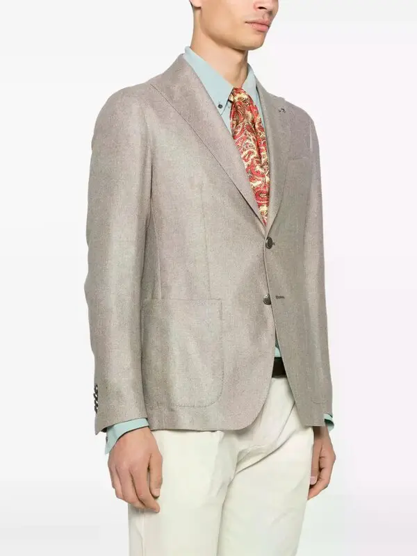 Tagliatore Single-breasted Blazer - Brown