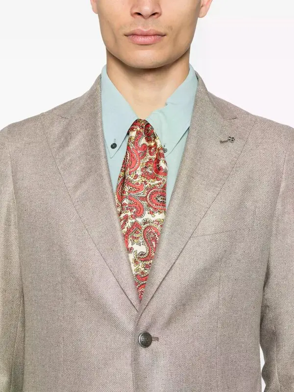 Tagliatore Single-breasted Blazer - Brown