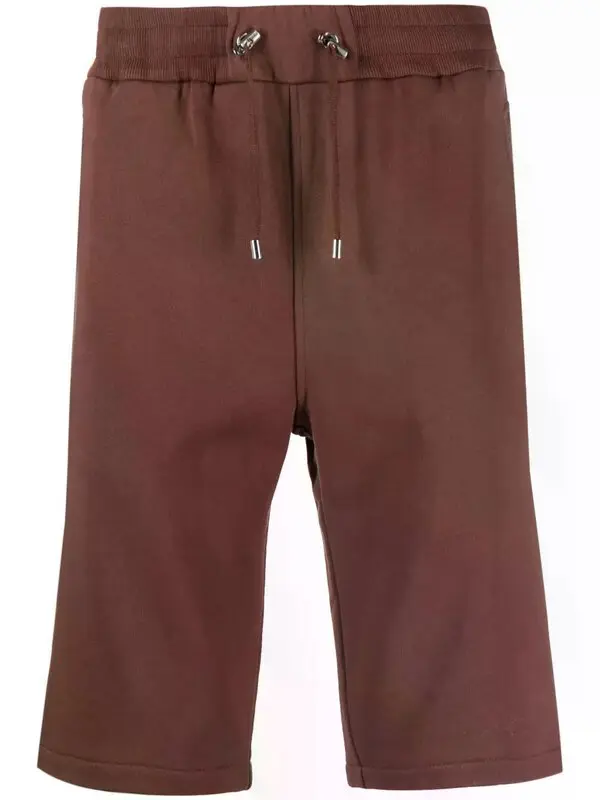 Balmain Logo-print Track Shorts - Brown